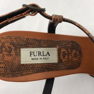 Furla | Shoes | Furla Python Snakeskin Strappy Heels 37 | Poshmark